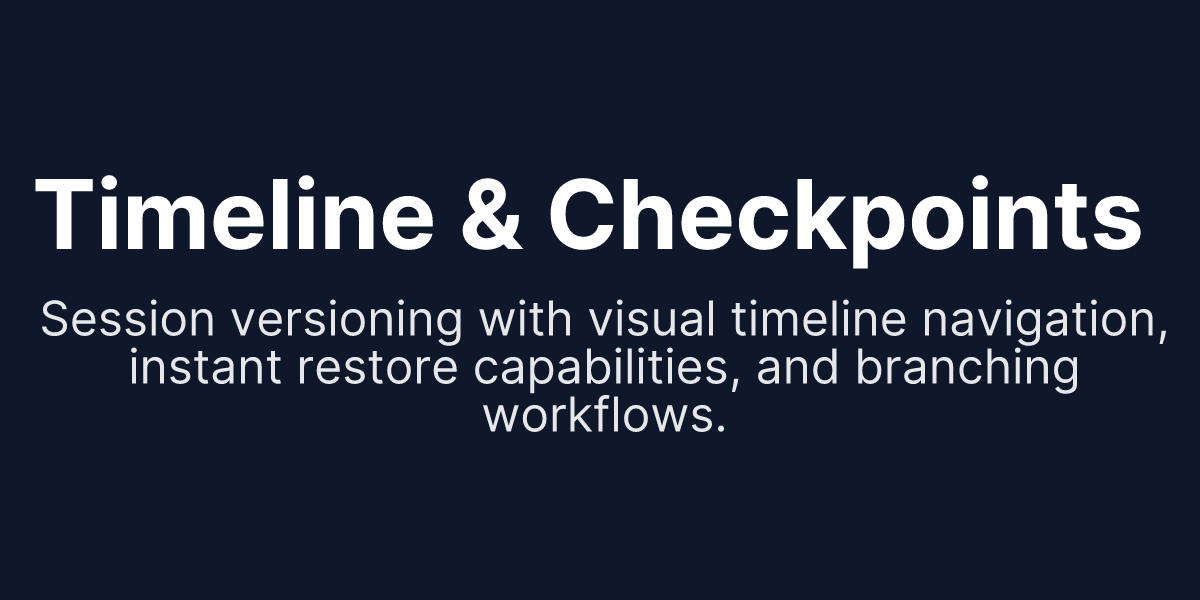 Timeline & Checkpoints - Claudia