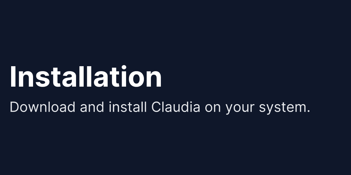 Installation - Claudia